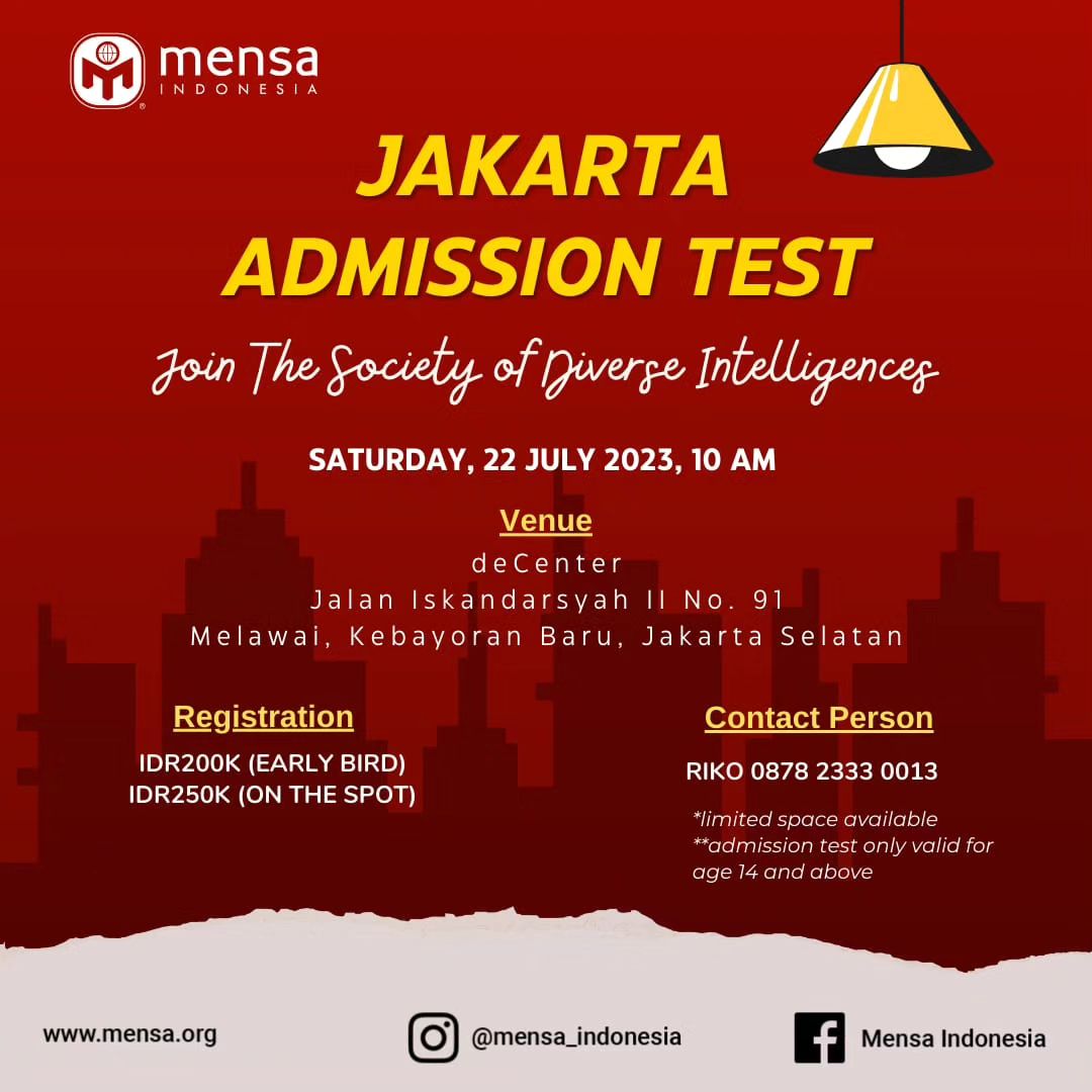 Mensa Indonesia – The High IQ Society in Indonesia